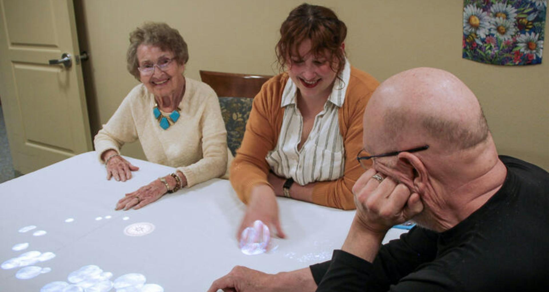 Interactive projector creates magic in memory care | Tover